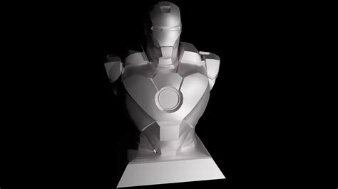Archivo Stl Ironman Bust Marvel・diseño Imprimible En 3d Para Descargar