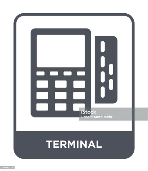 終端圖示向量在白色背景 終端時尚填充圖示從業務和分析集合向量圖形及更多到達圖片 到達 商務 商標 Istock