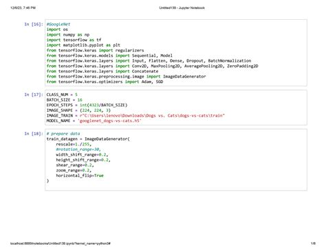Untitled 139 Jupyter Notebook In 16 In 17 In 18 GoogleNet