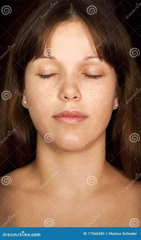 Portrait Of A Attractive Female Stock Image Image Of Human Cheerful