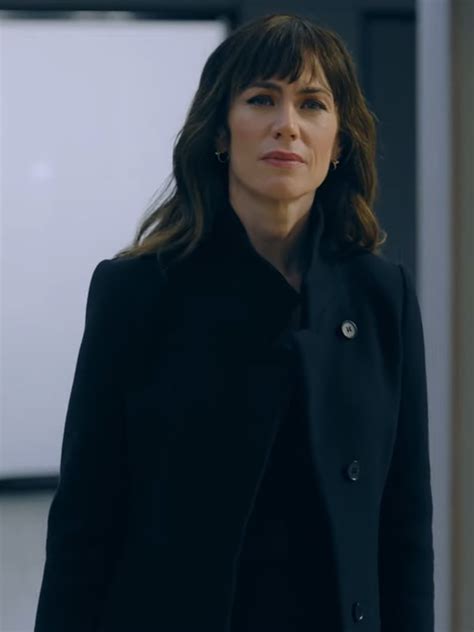 Billions S07 Maggie Siff Coat Wendy Rhoades Black Wool Coat
