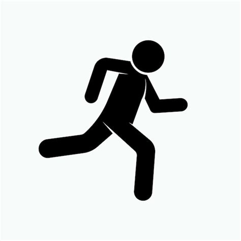 Premium Vector Jogging Icon Athletic Running Symbol Vector
