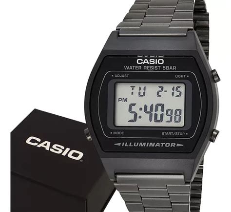 Rel Gio Casio Preto Digital Ano De Garantia Prova D Gua Frete Gr Tis