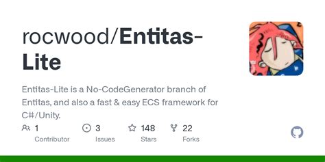 Github Rocwood Entitas Lite Entitas Lite Is A No Codegenerator