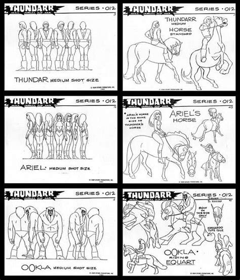 Thundarr Models Sheets Hanna Barbera Model Sheet Comic Illustration
