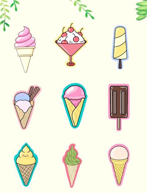 一二三年级学画画冰淇淋简笔画怎么画（高清19张）简笔画图片大全