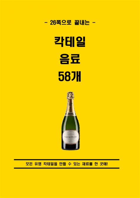 45페이지로 끝내는 칵테일 입문자 가이드 드립니다 크몽