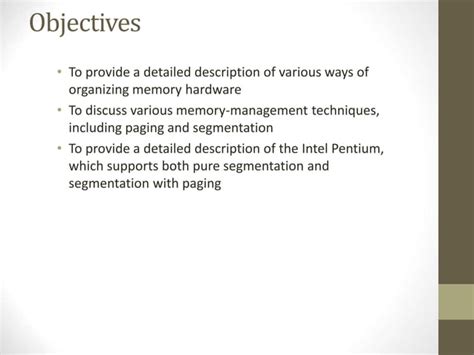 Operating Systems Main Memory Management Ppt Operating Systems Computer Software And