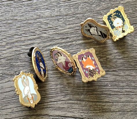 Portrait Of A Royal Rabbit Series 1 Collectable Enamel Pin Etsy