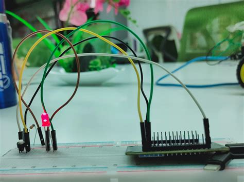 Control An Led With Push Button Switch Using Esp8266
