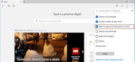 Limpar O Cache Do Microsoft Edge Base De Conhecimento Agencia Na Web