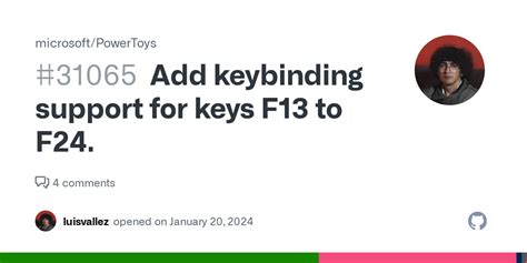 Add Keybinding Support For Keys F13 To F24 · Issue 31065 · Microsoft