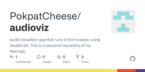 Github Pokpatcheeseaudioviz Audio Visualizer App That Runs In The
