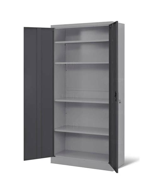Solidna Metalowa Szafa Magazynowa Zamykana Na Klucz Do Warsztatu