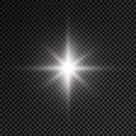 Ráfaga de luz blanca brillante resplandor estrella brillante rayos de
