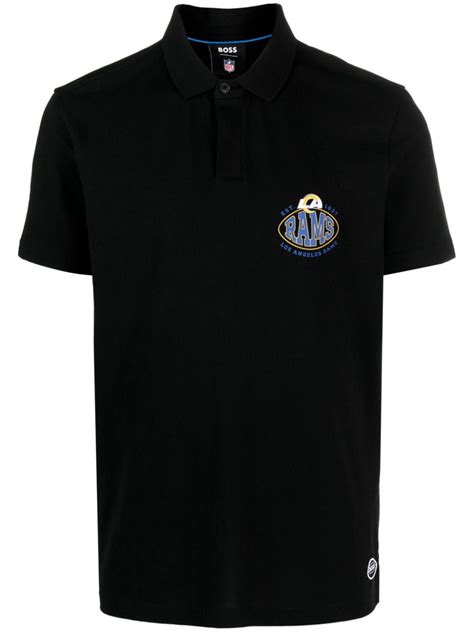 Hugo Boss Boss X Nfl Cotton Piqu Polo Shirt With Collaborative Branding