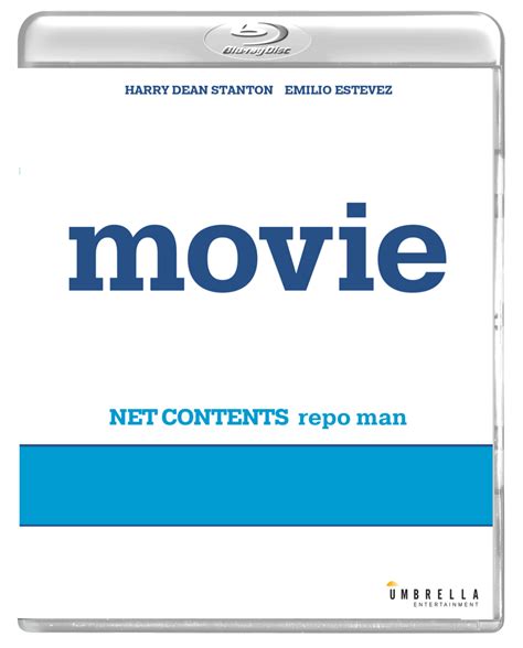 Repo Man 1984 Movie Collectors Edition Blu Ray Slipcase Stubby