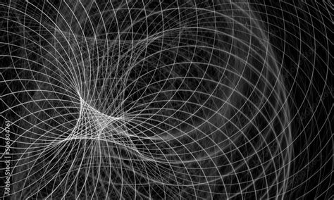 monochromatic volumetric 3d mesh multidimensional grid in smooth