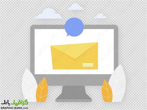 وکتور کامپیوتر و پیام رسان گرافیک بانک بزرگترین و بروزترین بانک