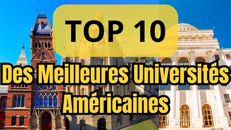 Top 10 Des Meilleures Universités Américaines Youtube