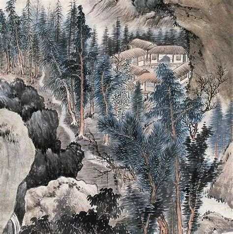 很少人知道他的名字但他的彩墨山水却满纸烟霞画品极高 笔墨 中国 楼辛