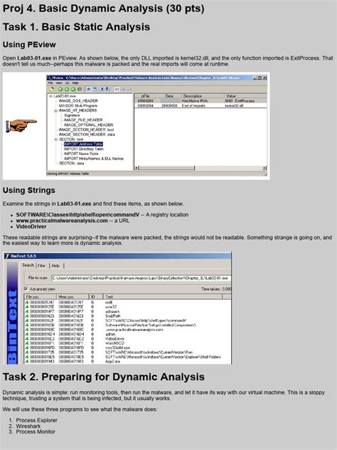 Proj 4 Basic Dynamic Analysis 30 Pts Pdf Domain Name System Transmission Control Protocol
