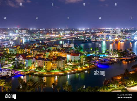 Harborside Villas Aerial View At Nassau Harbour With Nassau Downtown At
