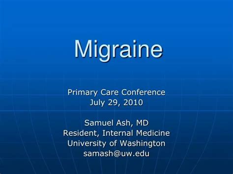 Ppt Migraine Powerpoint Presentation Free Download Id6651819