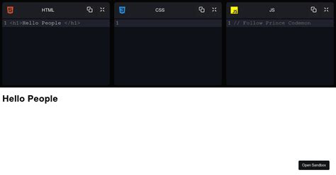 Code Deck Coding Ide Codesandbox
