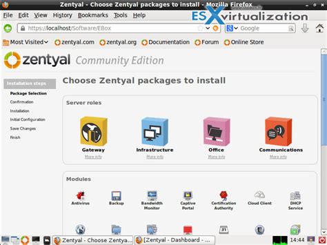 How To Install Zentyal In Ubuntu Server ESX Virtualization