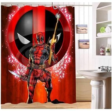 Order Deadpool Logo Shower Curtain From Brightroomy Now