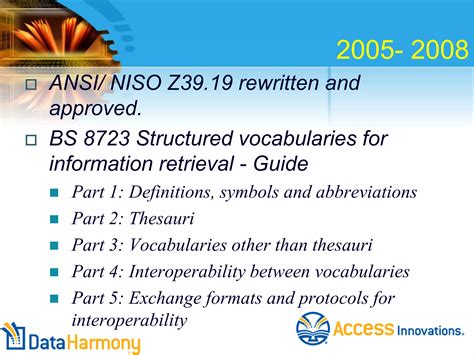 Taxonomy Interoperability Standards Ppt