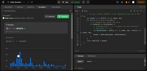 How A Strange Printer Print Characters In 49x Leetcode Sourav Singh Posted On The Topic