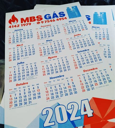 Mbs GÁs Chegaram Os Calendários 2024 Garanta O Seu 😉💙