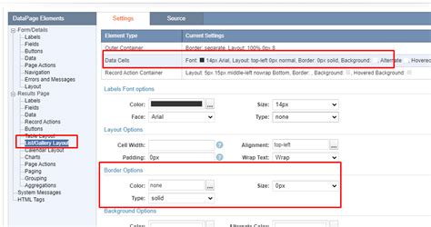 Remove The Border Line Styles And Localizations Caspio Community Forums