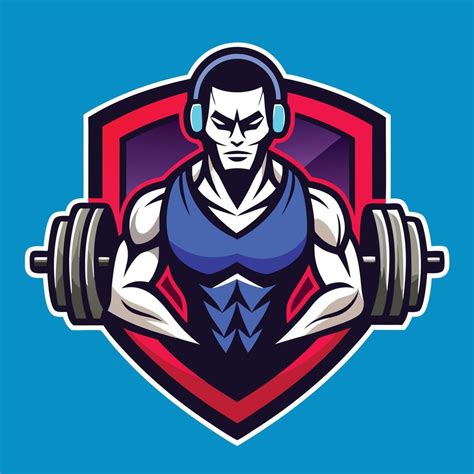 Fitness Logo Illustration On Solid Background 47198560 Vector Art At