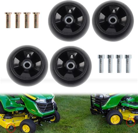 Dasbecan Am125172 Deck Gage Wheels Kit Compatible With John
