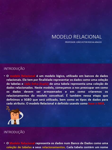 Aula 08 Modelo Relacional Chave Estrangeira Pdf Modelo