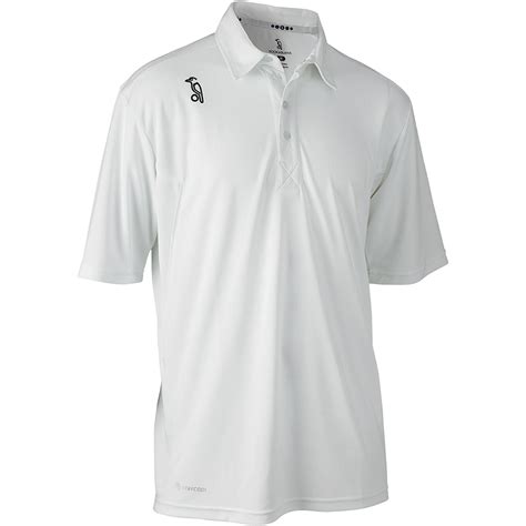 Kookaburra Kb Pro Active Short Sleeve Shirt White Senior Sizes Smal