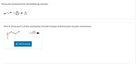 Solved Draw the mechanism for the following reaction.Part A: | Chegg.com