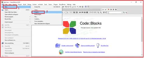 Creating A New Project Using Codeblocks Ide Dot Net Tutorials