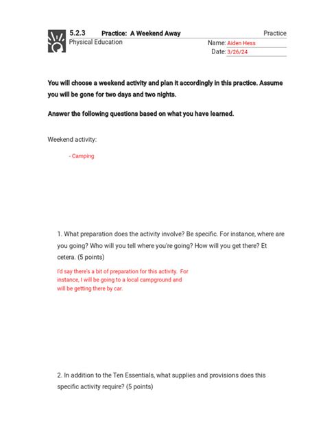 Kami Export 5 2 3 Practice A Weekend Away Practice Pdf Copyright Law Intellectual