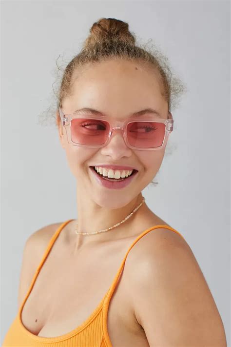 Gabby Translucent Square Sunglasses Urban Outfitters Canada