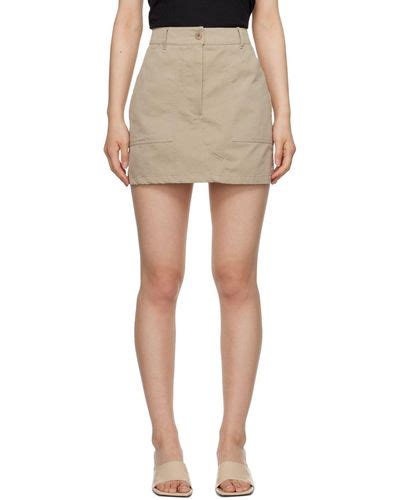 Gray Nothing Written Skirts For Women Lyst