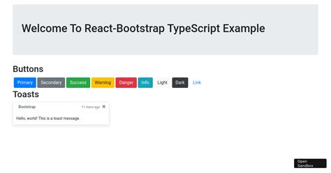 React Bootstrap Examples Codesandbox React Bootstrap Examples Codesandbox