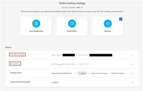 Cloud Provider Settings Greyed Out When Activating Backup And Recovery