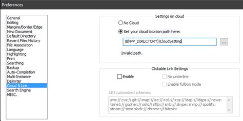 Feature Request Relative Path To Cloud Settings · Issue 9388