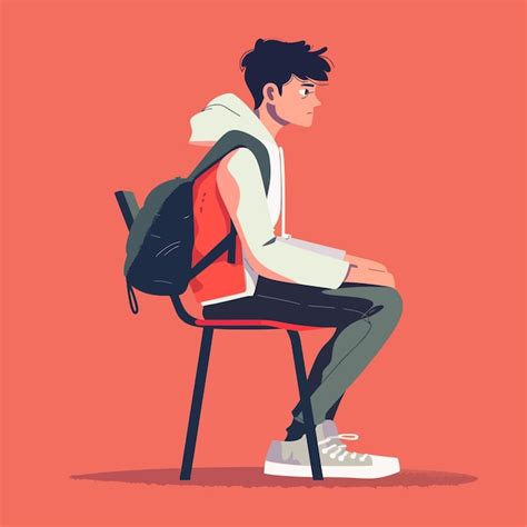 иллюстрация мальчика Премиум Ai сгенерированный вектор