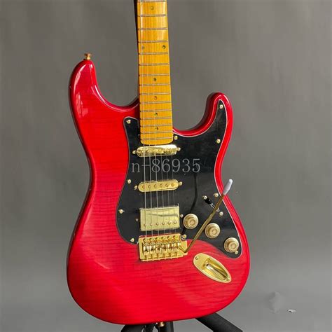 Red And Black Electric Guitar