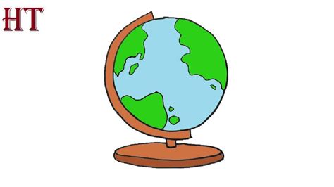 How To Draw A Globe Easy Step By Step For Beginners Https Htdraw